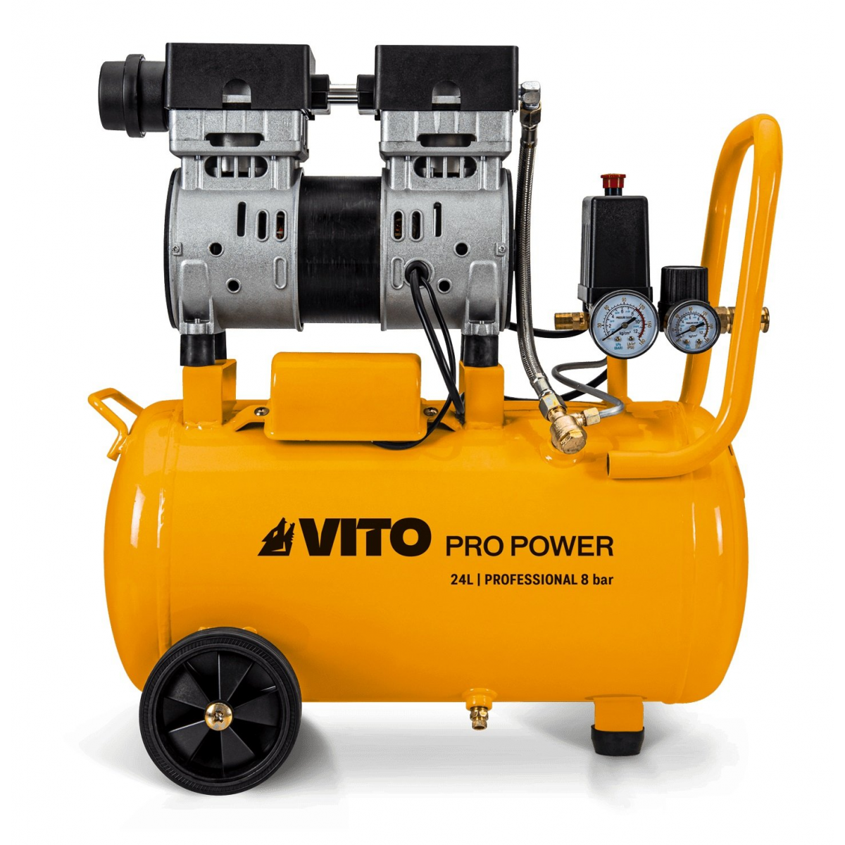 Compressor silencioso 24L 8bar 1.0Hp refª VICSOS25 VITO - VICSOS25 ...