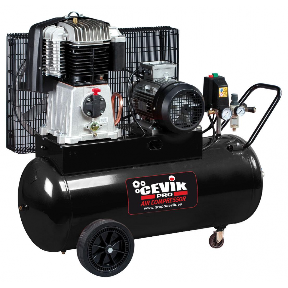 Compressor De Correia 11Bar 90L 5.5 400V Cevik Pro Ca-Pro90-5.5Tf - CA-PRO90-5.5TF | Ferramentaspro