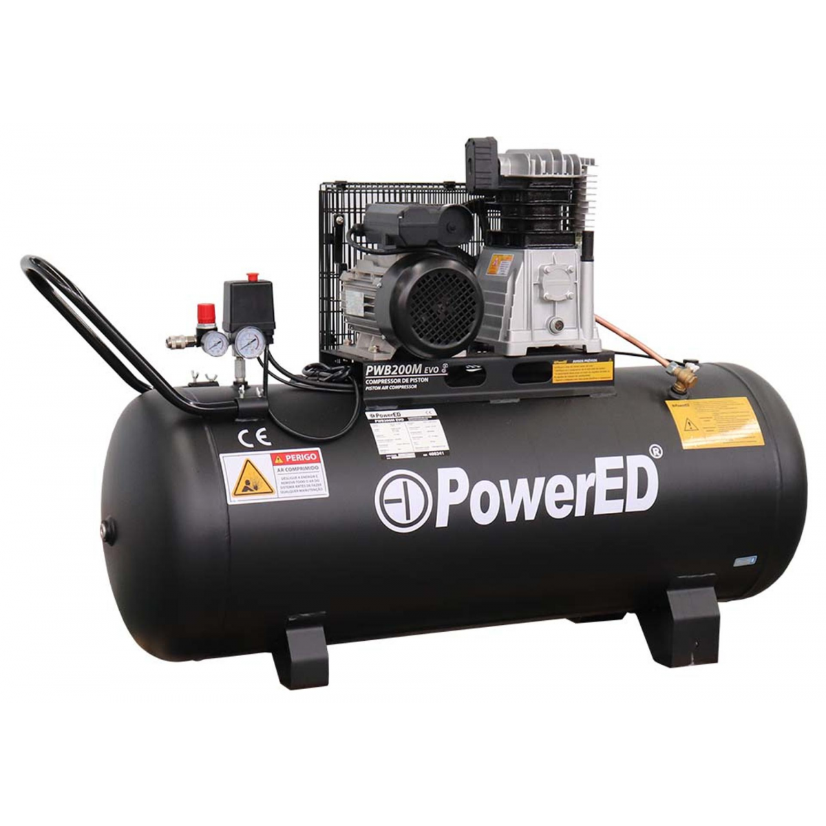 Compressor 200L Pwb200M Evo 3Hp 230V Refª 400241 Powered - 400241 ...
