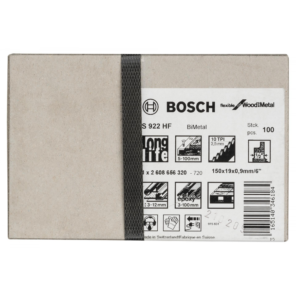 Lâmina de serrote elétrico S 922 HF refª 2608656320 BOSCH - 2608656320 ...