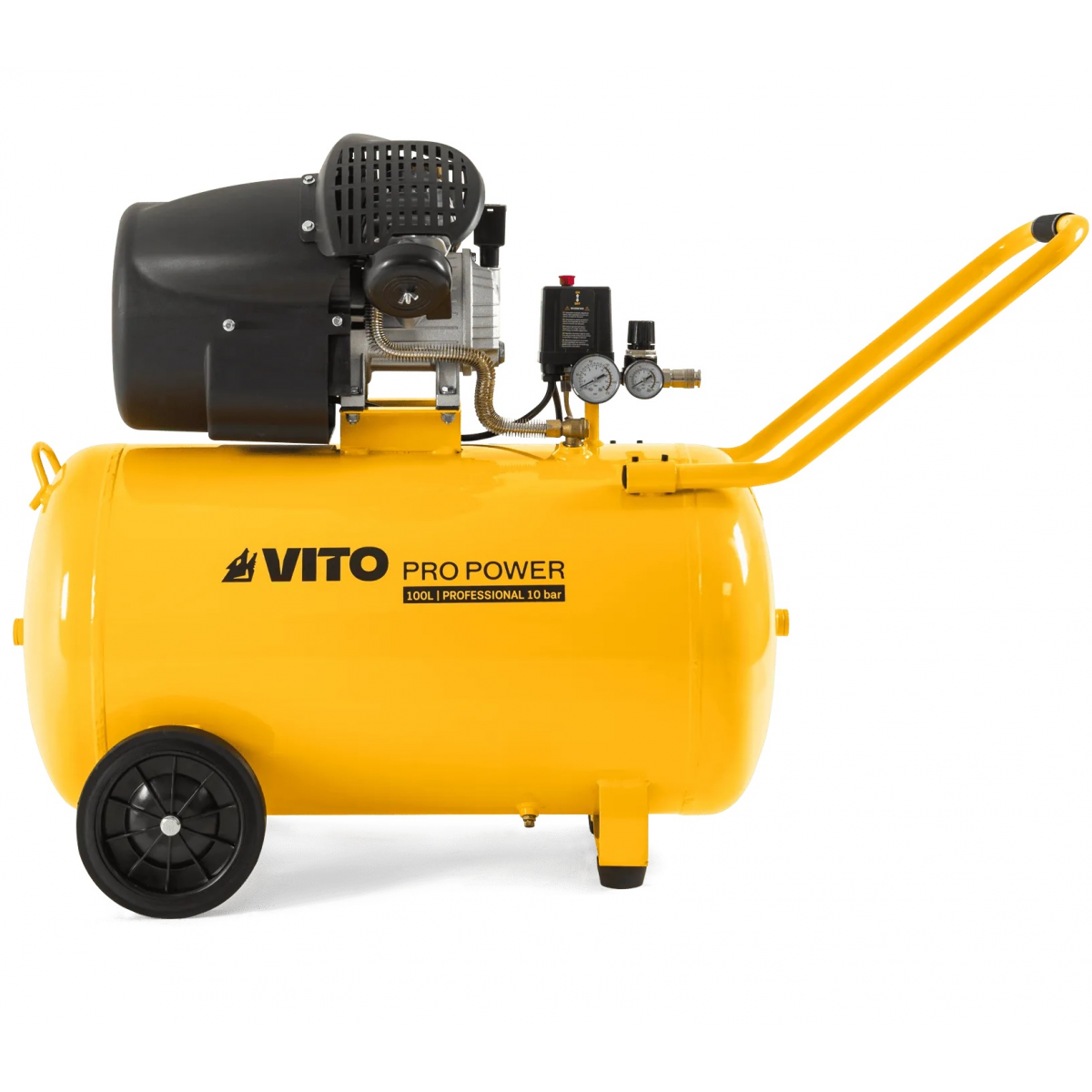 Compressor 3.0Hp cilindro duplo 100L 10bar refª VICODC100 VITO ...
