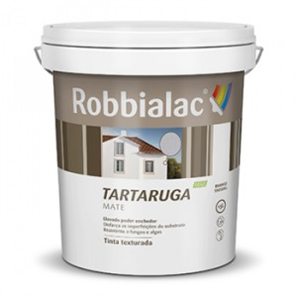 Tinta texturada Tartaruga Max mate branco 15L refª 217-0001 Robbialac - 217-0001_15L ...