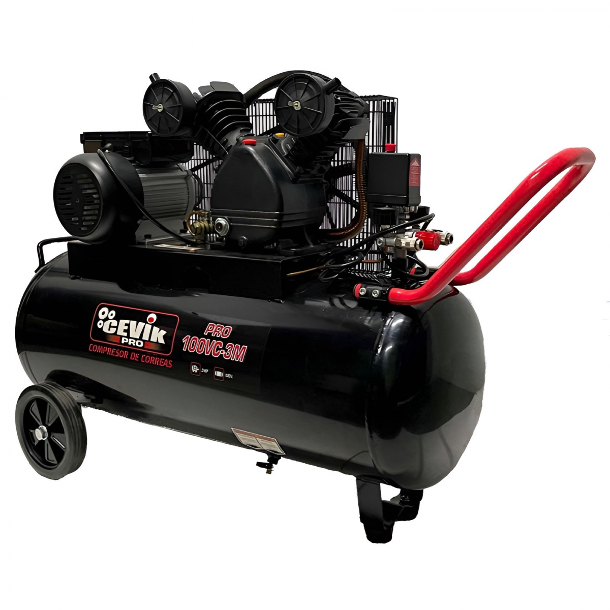 Compressor 230V- 3Hp- 100L- 8 Bar- 336L/min refª CA-PRO100VC-3M Cevik ...