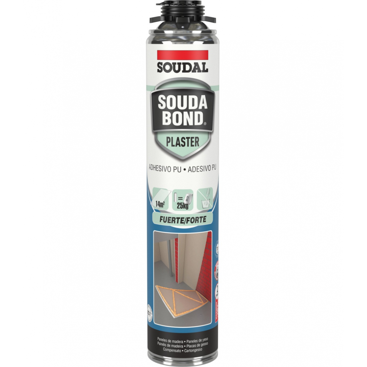 Espuma pistolável SoudaBond Plaster 750ml refª 159854 Soudal - 159854 - Ferramentaspro