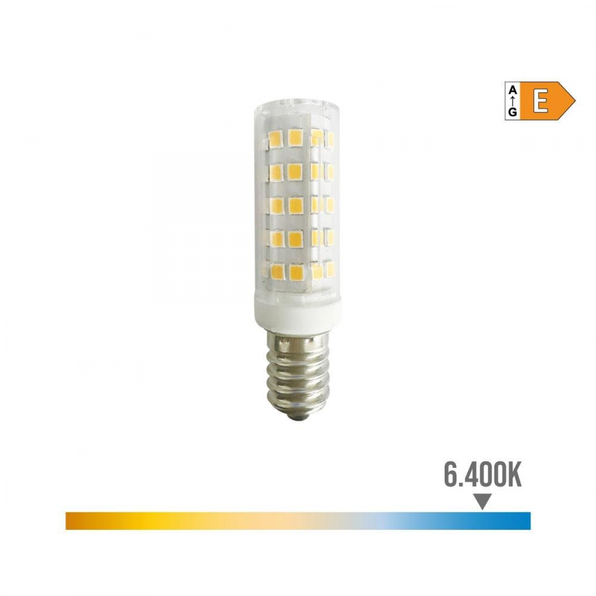 Lâmpada tubular led e14 6,5w 800lm 6.400k luz fria. refª 98843 EDM ...