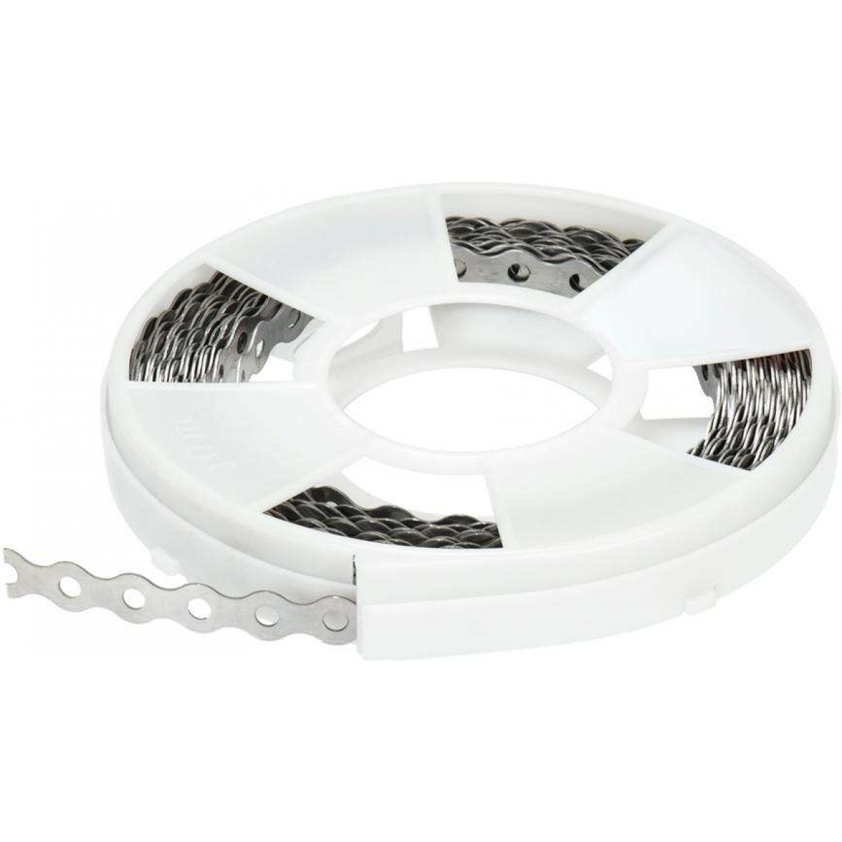 Fita ondulada perfurada inox AISI430 FOP-SS 12x0,8mm (10m) refª 004. ...