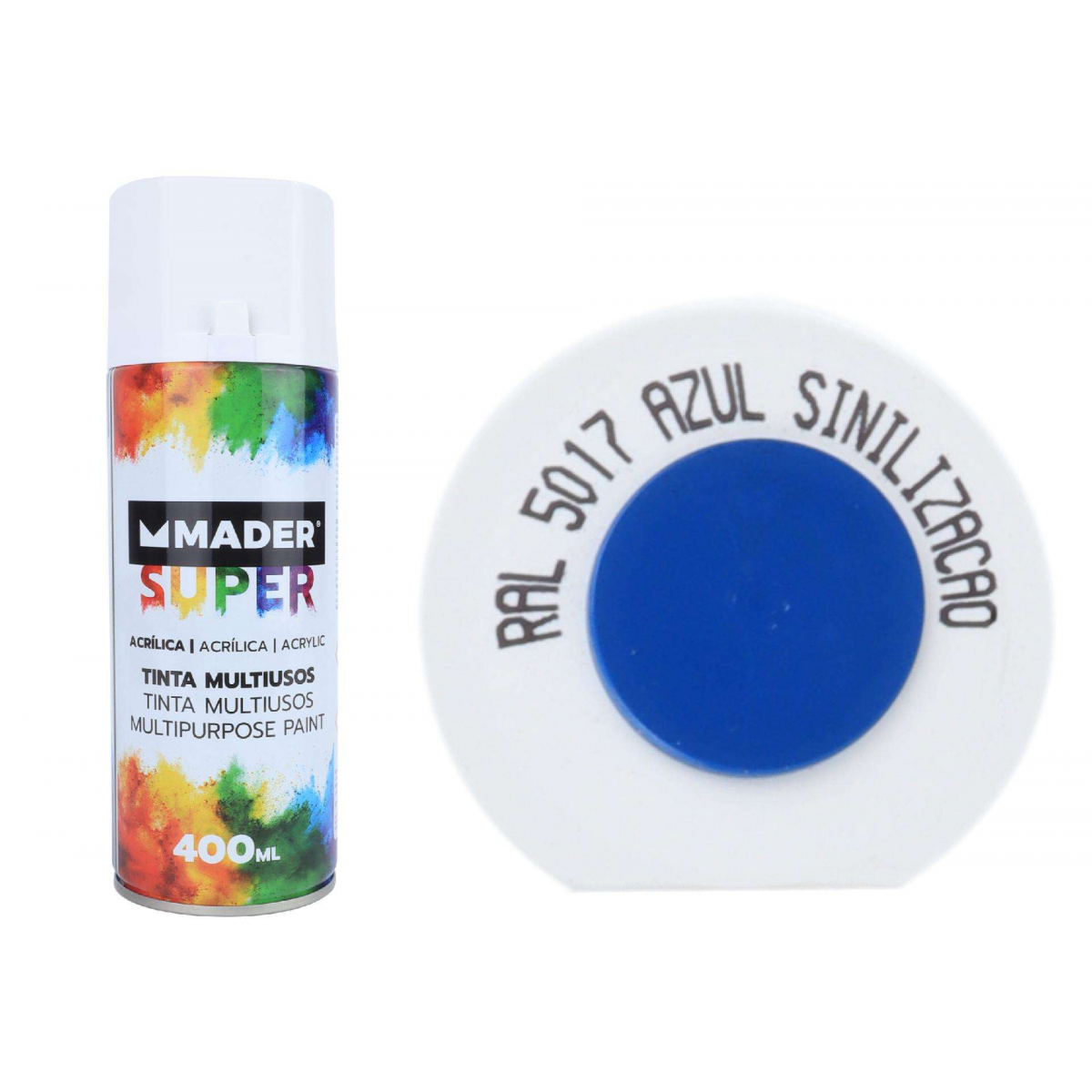 Tinta Spray, 400mL, 5017 - Azul » Sinal refª 79755 MADER - 79755 ...