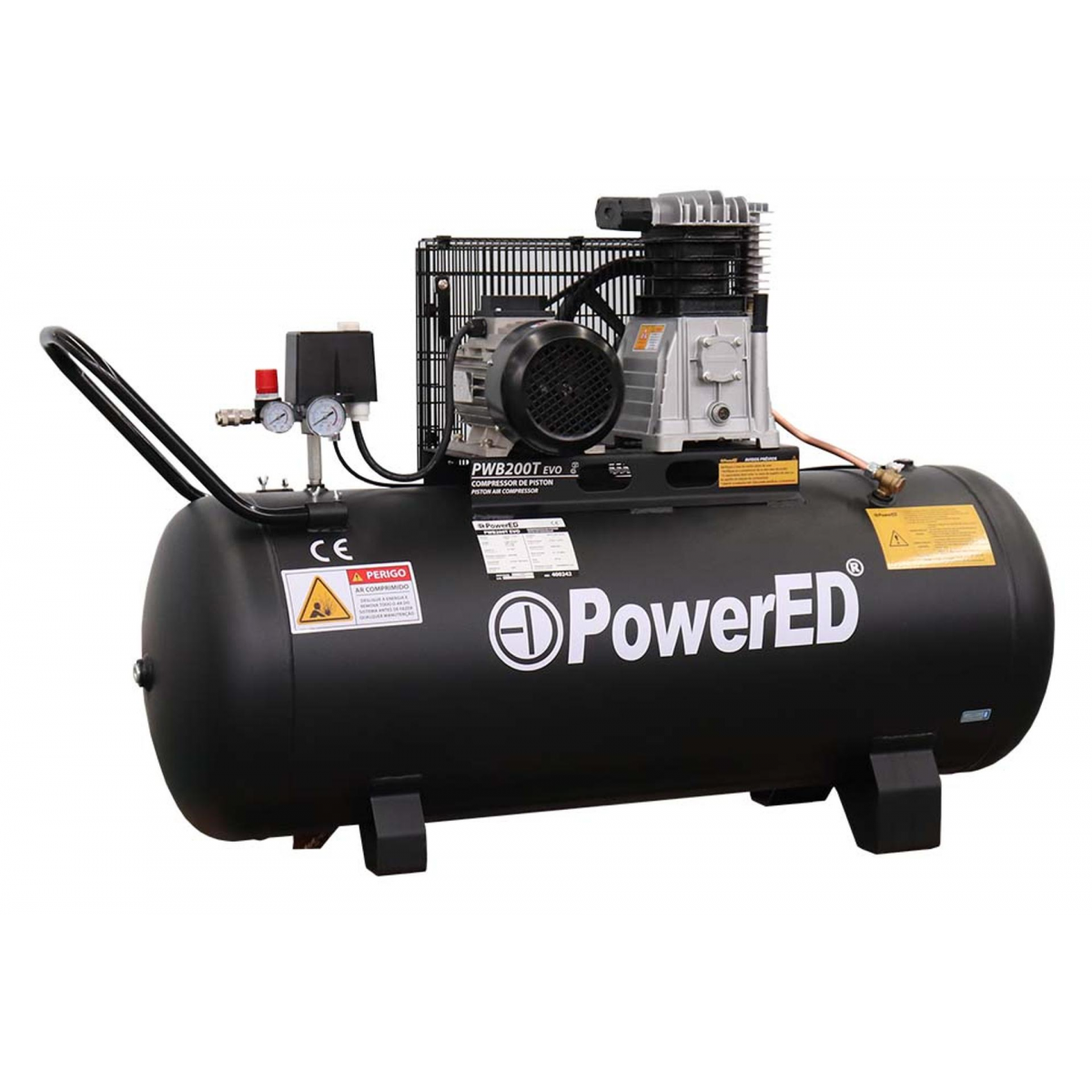 Compressor 200L Pwb200T Evo 3Hp 400V refª 400242 Powered - 400242 ...