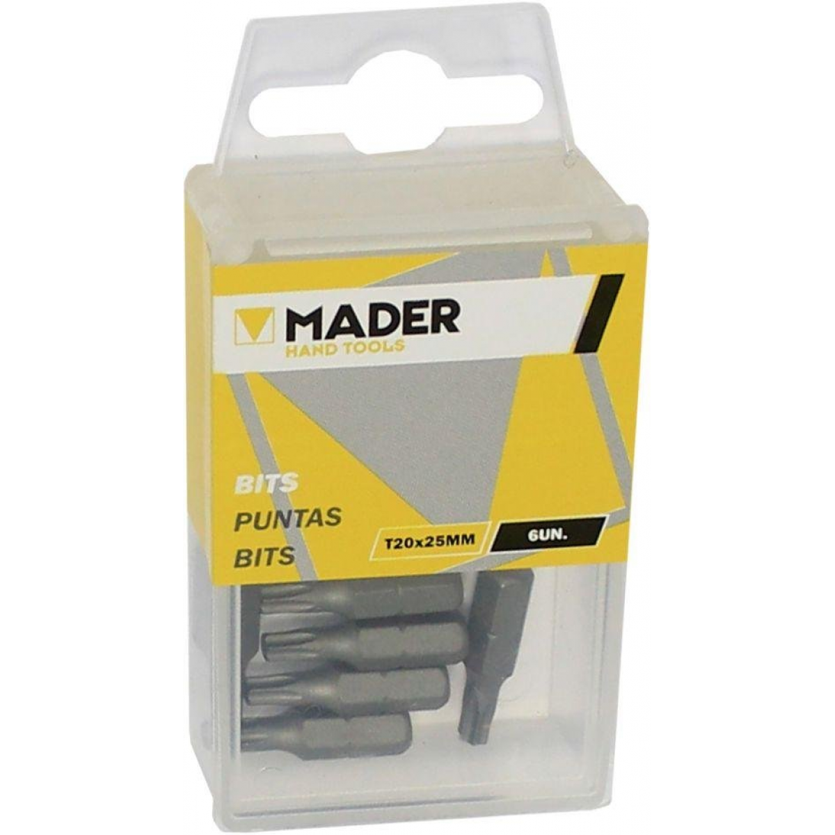 Bits Torx T20, 25mm, 6Un refª 61316 MADER - 61316 | Ferramentaspro