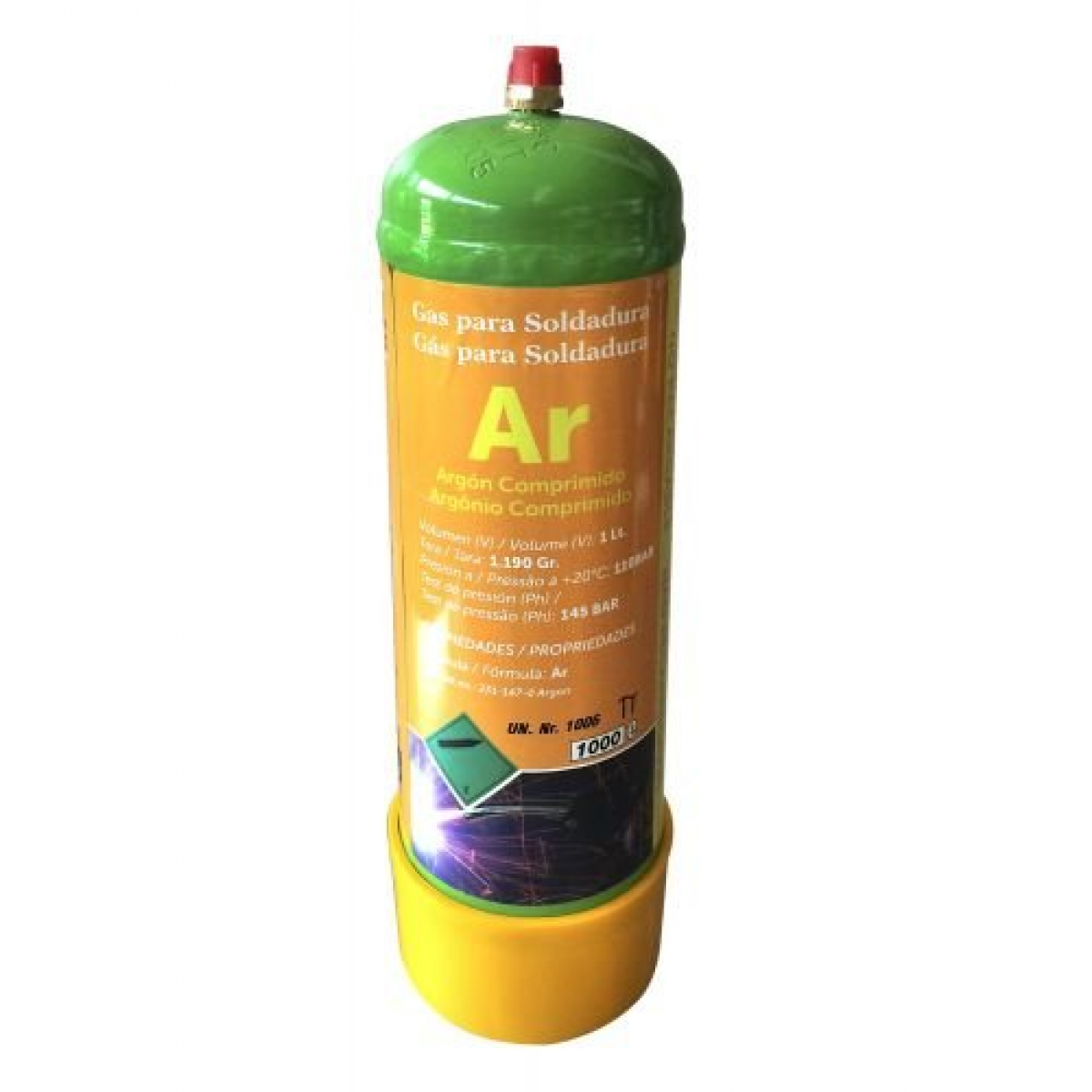 BOTIJA GAS ARGON (PARA ALUMINIO) 1L CE-GASARGONPLUS - CE-GASARGONPLUS ...