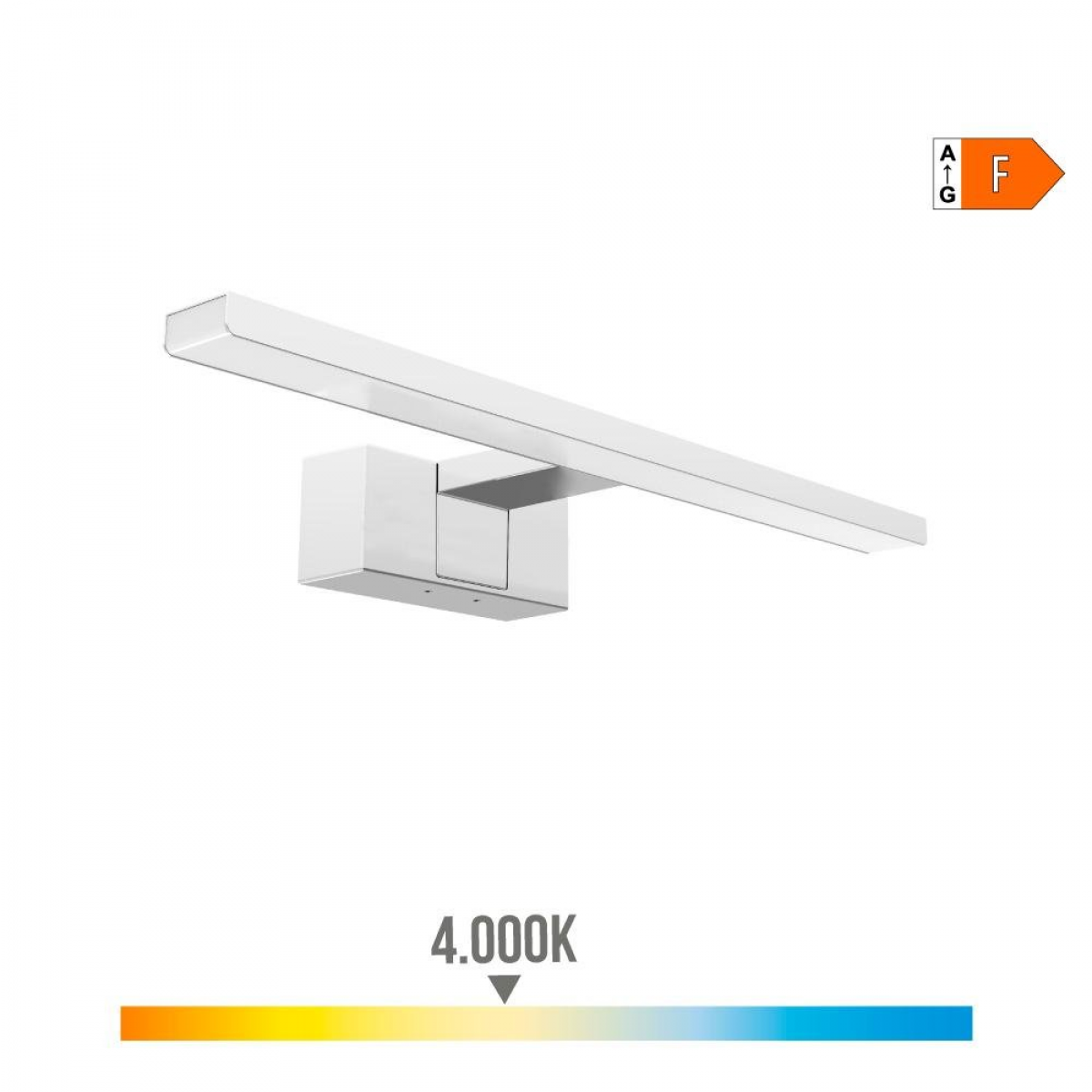Candeeiro led de parede 6w 600lm 4.000k luz do dia 30x12,8x5,10cm refª ...