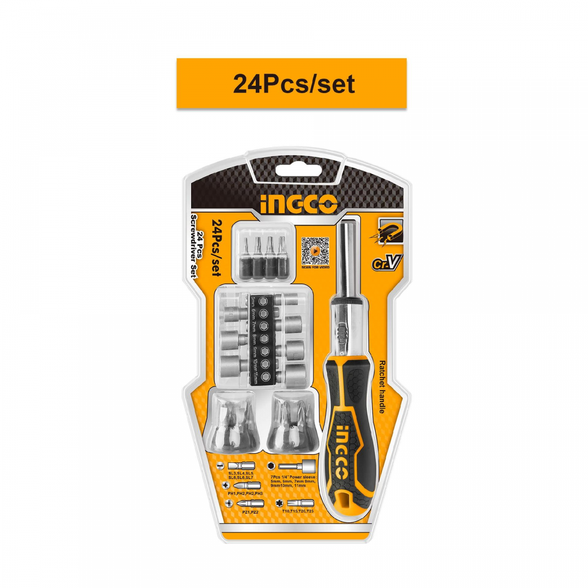 Conjunto de chaves multiusos, 24 pcs refª HKSDB0248 IngCo - HKSDB0248 ...