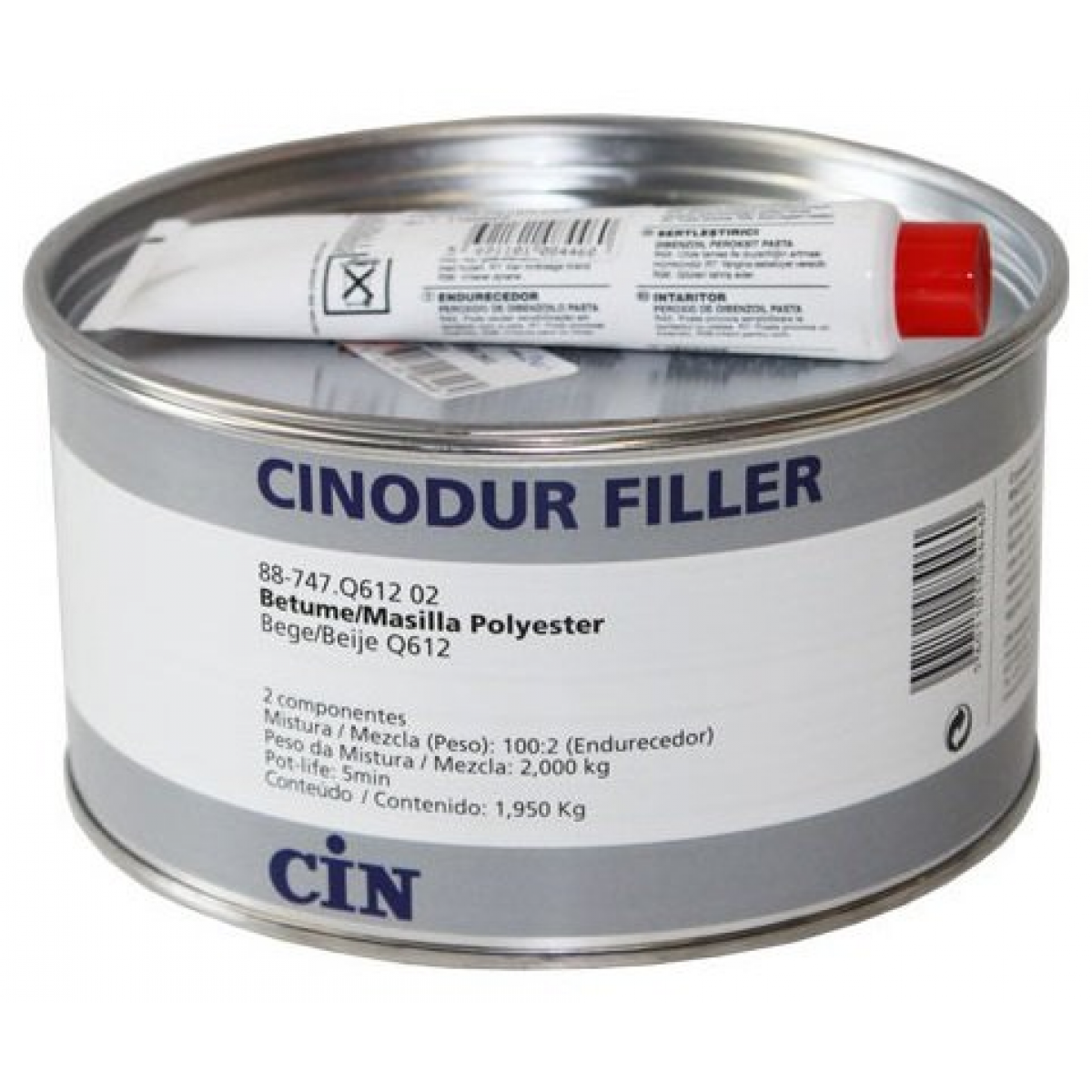 Betume poliester CINODUR Filler beije 1Kg refª 88-747 Cin - 88-747-BJ ...