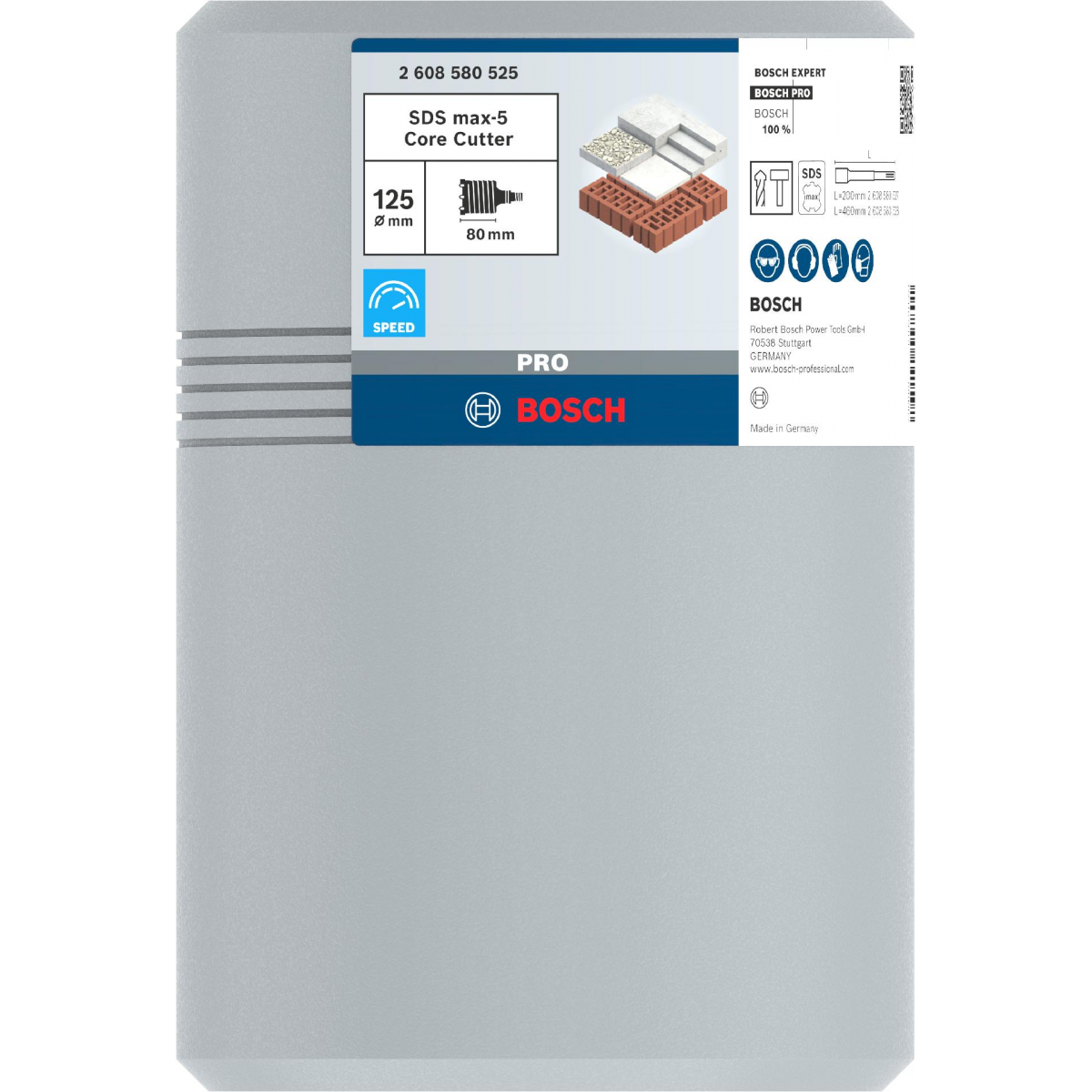Broca PRO SDS max-5 Core Cutter, 125 x 80 x 97 mm refª 2608580525 BOSCH ...